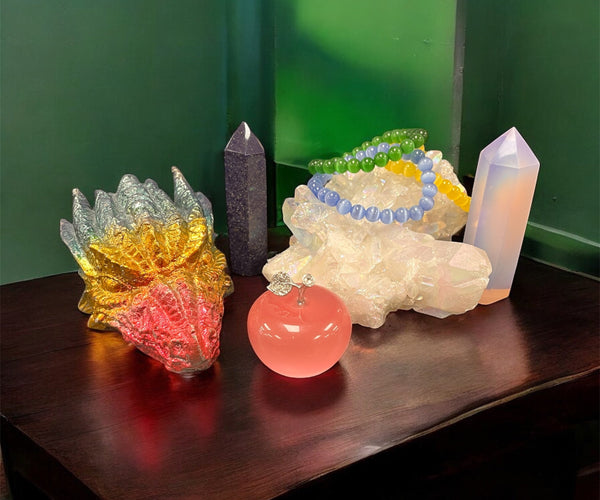 Man-Made Crystals | Opalite, Aura Quartz, Titanium Quartz, Goldstone ...